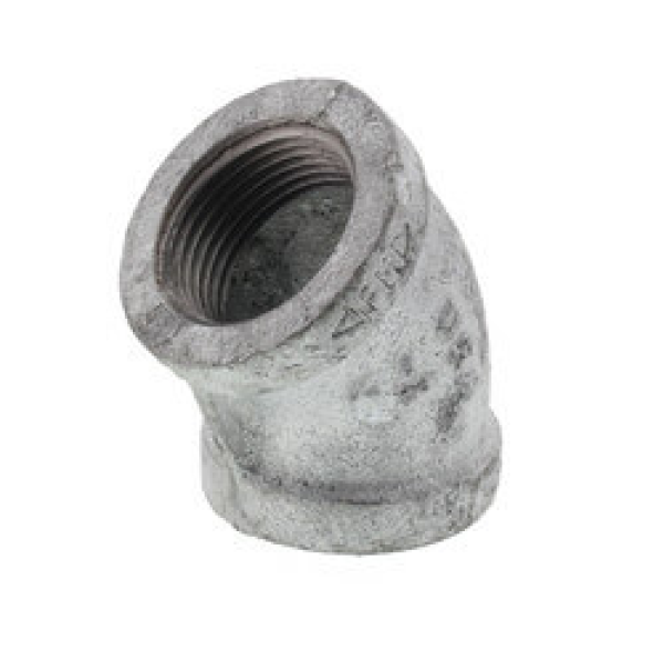 1-1/4'' FPT Galvanized 45 Deg Elbow - Wallington Plumbing and Heating Supply Inc | Wallington ...
