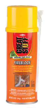DOW Great Stuff Fireblock Insulate Foam Sealant - Orange 12 Oz Can ...