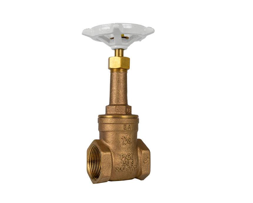 Lead Free Bronze Rising Stem Gate Valve, Threaded Connection, 300 CWP ...