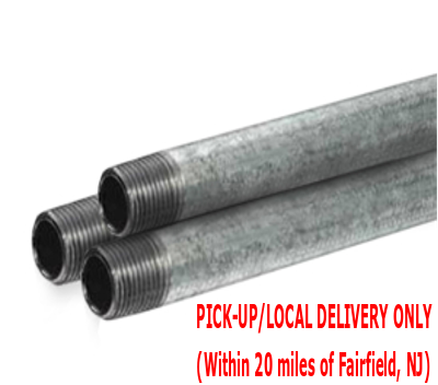 2'' x 21 ft. Threaded Galvanized Domestic Sch-40 Pipe - Wallington ...
